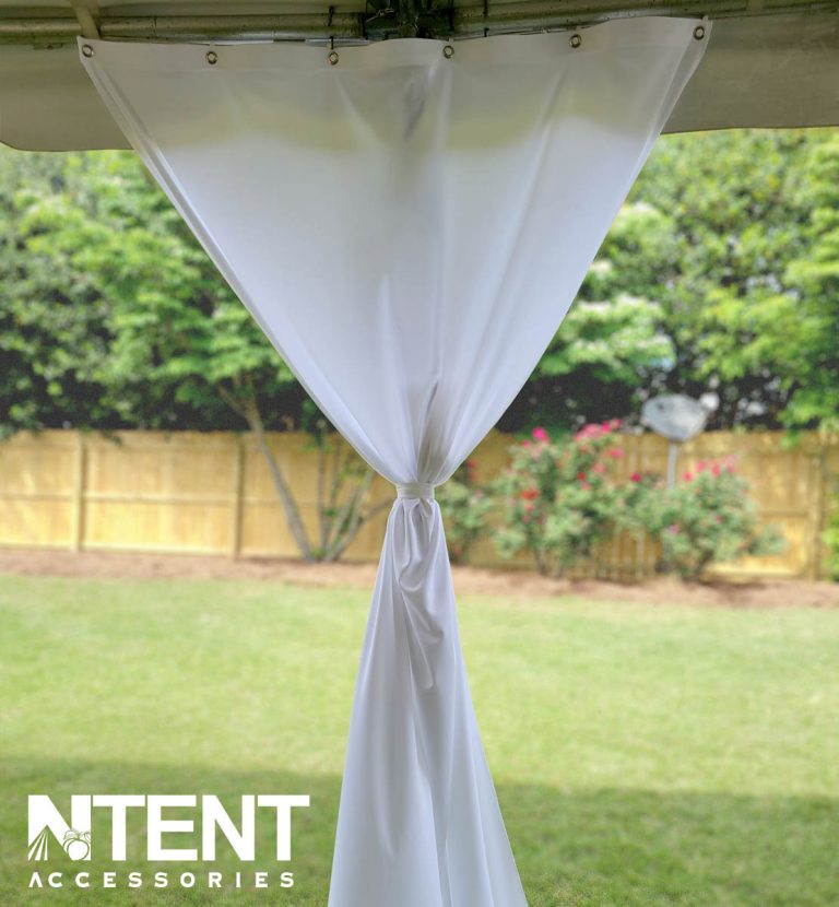 Tent Leg Covers/Drapes- for rent at American Event Rentals